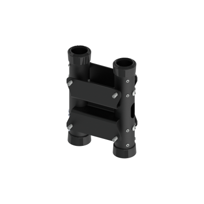 UNICOL | Twin Column Back-to-Back Floor-to-Ceiling Coupler (PS8A1)